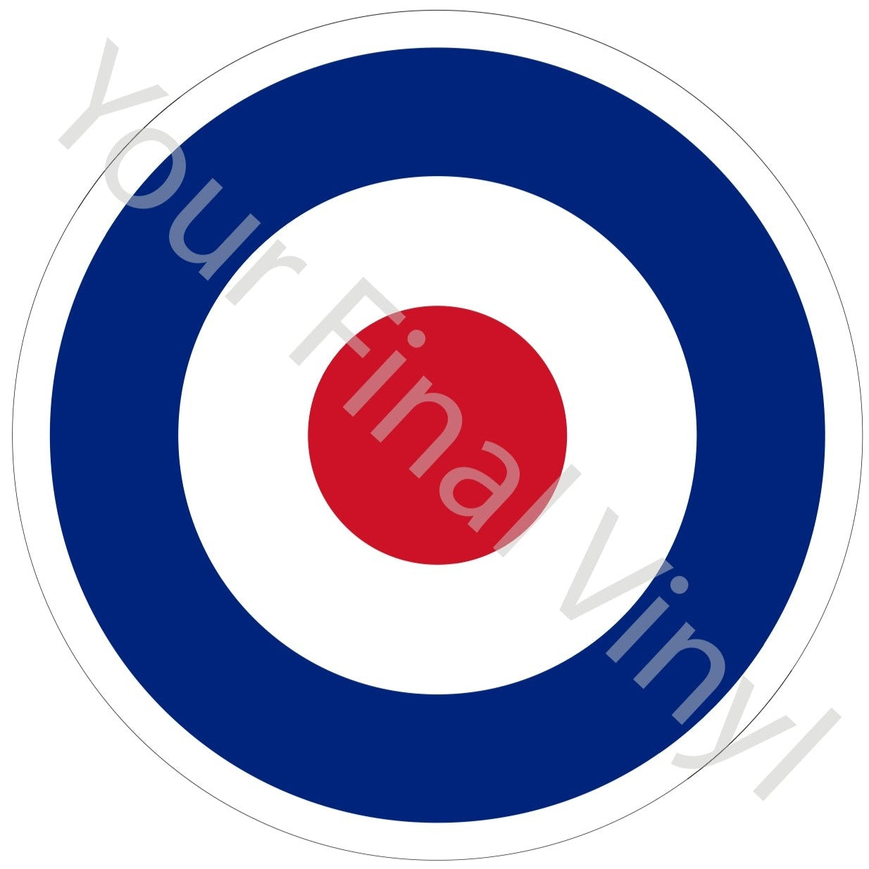 RAF - British Roundel - Type A - white outline – Your Final Vinyl