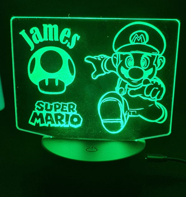 Customised Super Mario LED Night Light – Your Final Vinyl