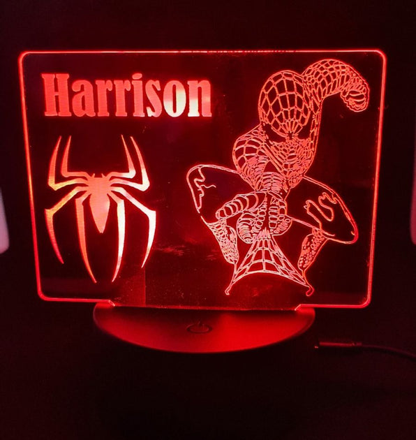 Customised Spiderman LED Night Light – Your Final Vinyl